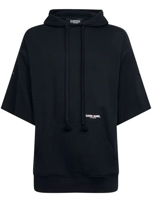 Karl Lagerfeld X Cara Delevingne Logo-print Hoodie