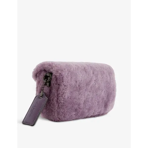 COACH Tabby Shearling And Leather Cross-body Bag