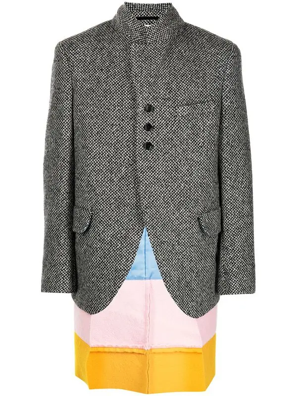 Comme Des Garçons Colour-block Panelled Blazer