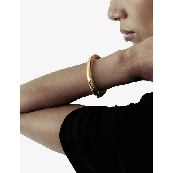 Monica Vinader Kate Young Vermeil Bangle Bracelet - Gold