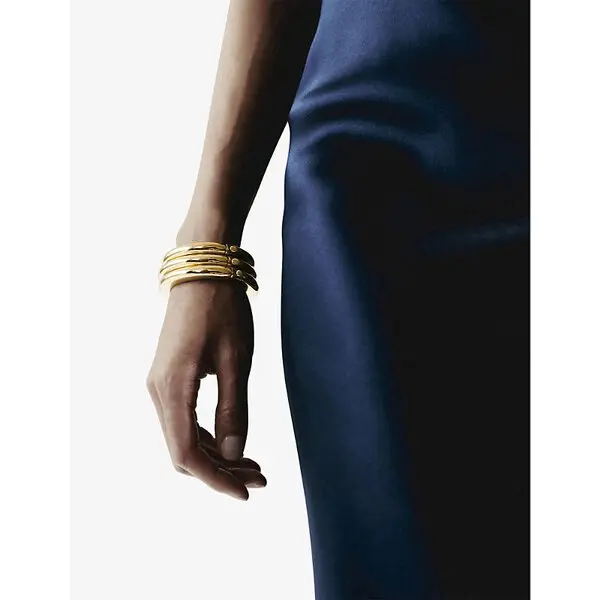 Monica Vinader Kate Young Vermeil Bangle Bracelet - Gold