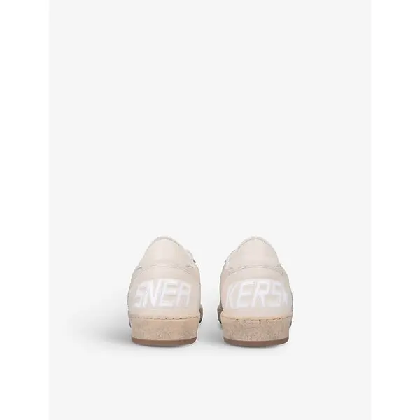 GOLDEN GOOSE Ball Star Leather Low-top Trainers - Beige Comb
