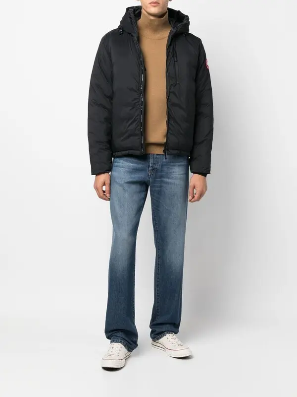 Canada Goose Hooded Feather-down Padded Jacket - Black