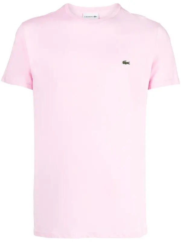 Lacoste Logo-embroidered T-shirt - Pink
