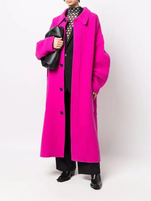 Ami Oversized Wool Single-breasted Coat