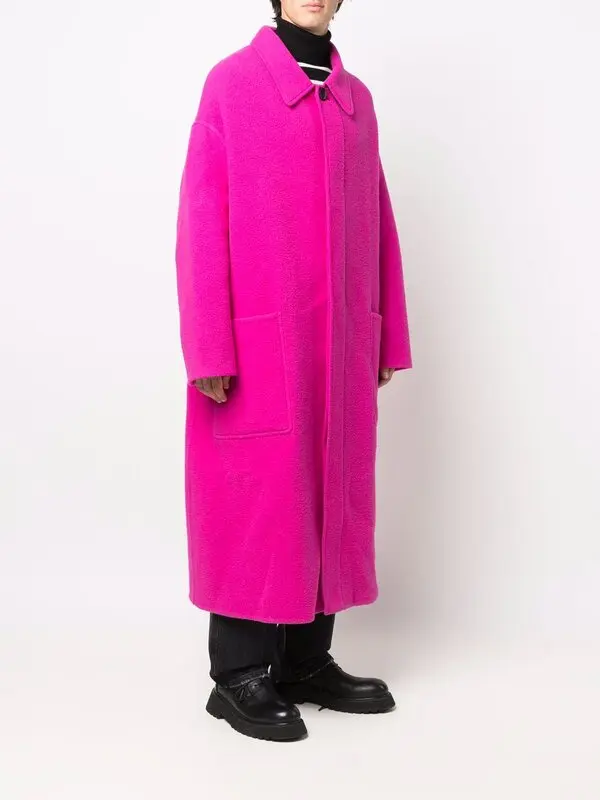 Ami Oversized Wool Single-breasted Coat