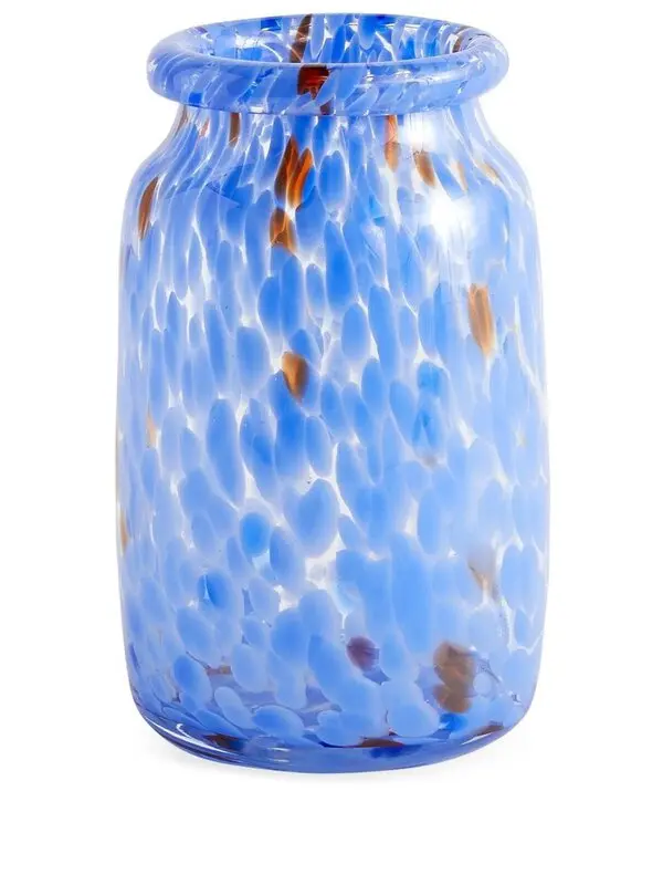 HAY Splash Abstract-print Vase - Blue