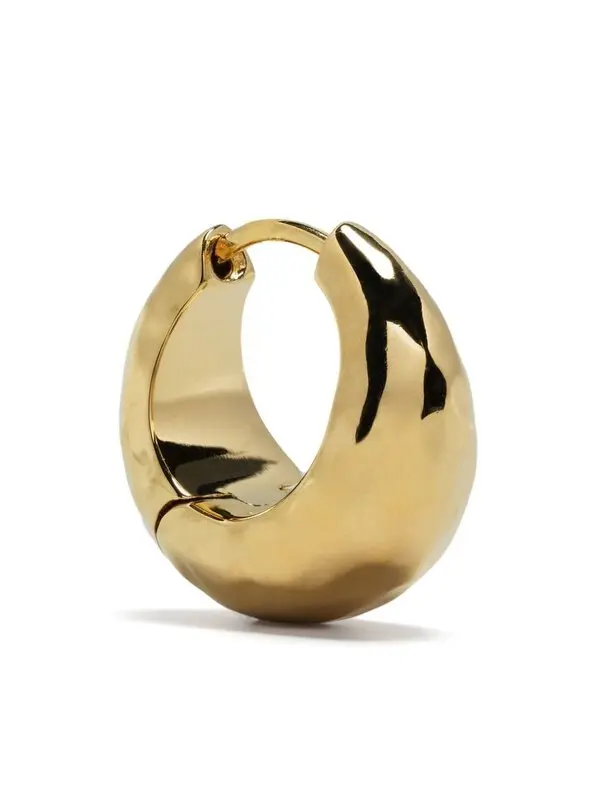 DOWER & HALL Chunky Crescent Hoop Earring - Gold