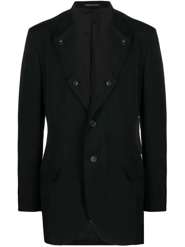 Yohji Yamamoto Single-breasted Fitted Blazer