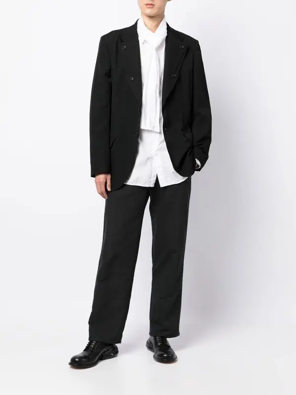 Yohji Yamamoto Single-breasted Fitted Blazer