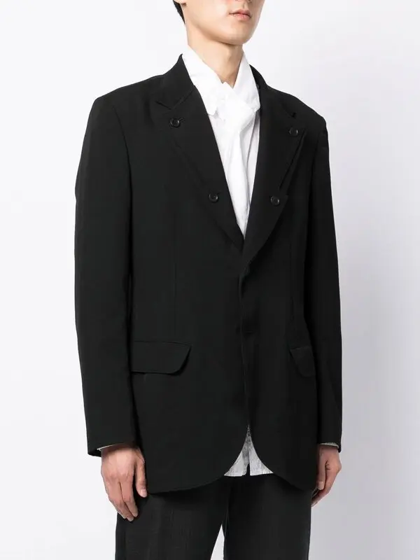 Yohji Yamamoto Single-breasted Fitted Blazer