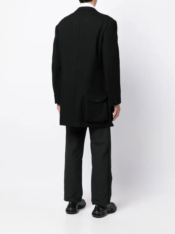 Yohji Yamamoto Single-breasted Fitted Coat