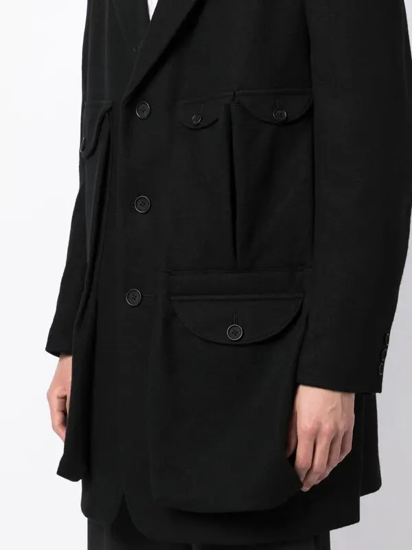 Yohji Yamamoto Single-breasted Fitted Coat