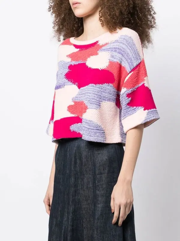 ONEFIFTEEN Patchwork Knit Top