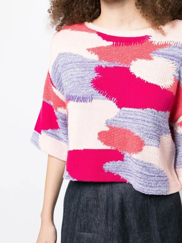 ONEFIFTEEN Patchwork Knit Top