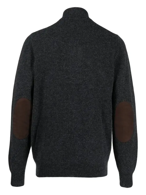 Barbour Button-front Knitted Jumper - Grey