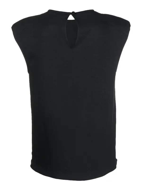 Tibi Sleeveless Top With Keyhole Detail