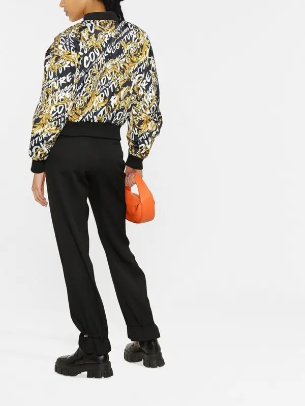 Versace Logo-print Reversible Bomber Jacket