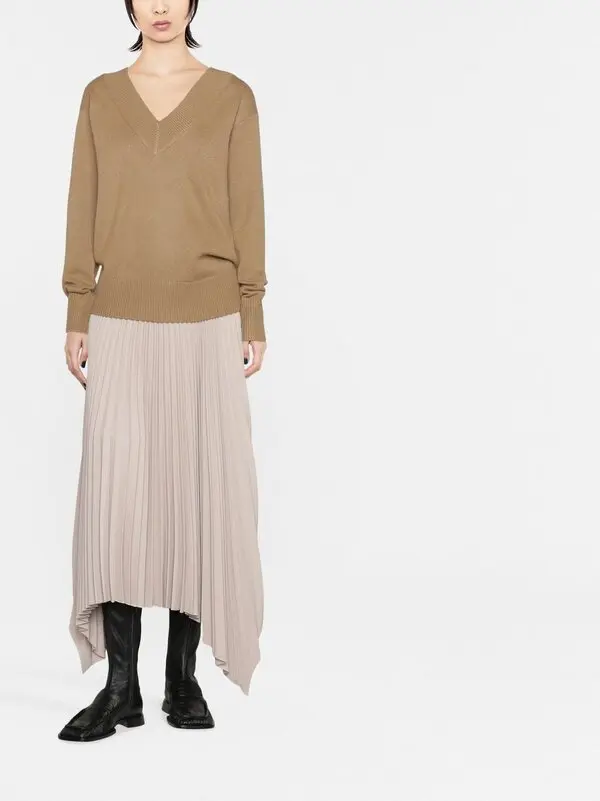 Vince V-neck Jumper - Neutrals