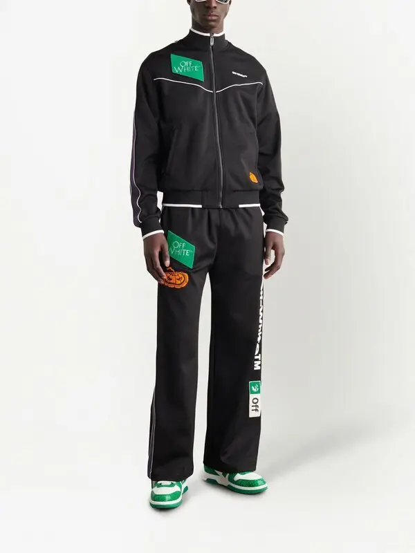 Off-White Embroidered-logo Zipped Track Jacket