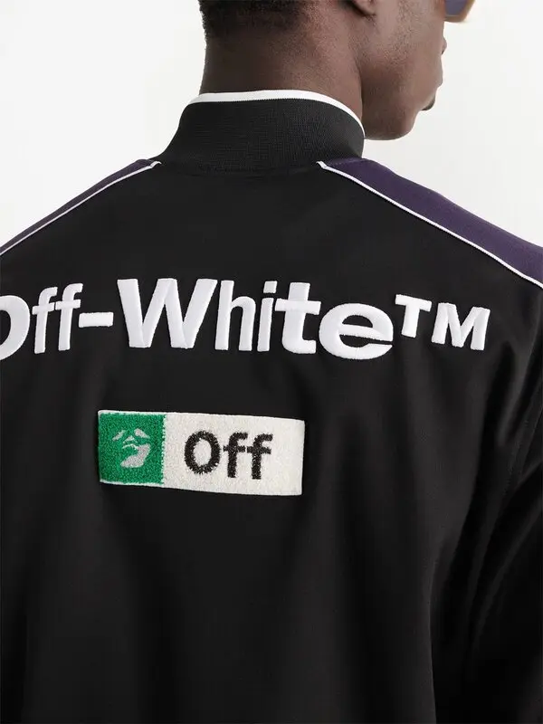 Off-White Embroidered-logo Zipped Track Jacket
