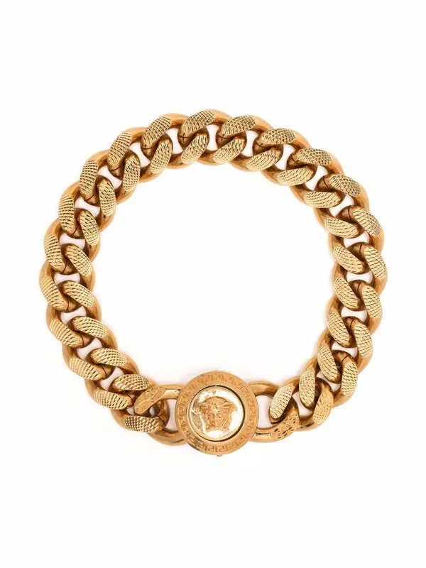 Versace Medusa Curb Chain Bracelet