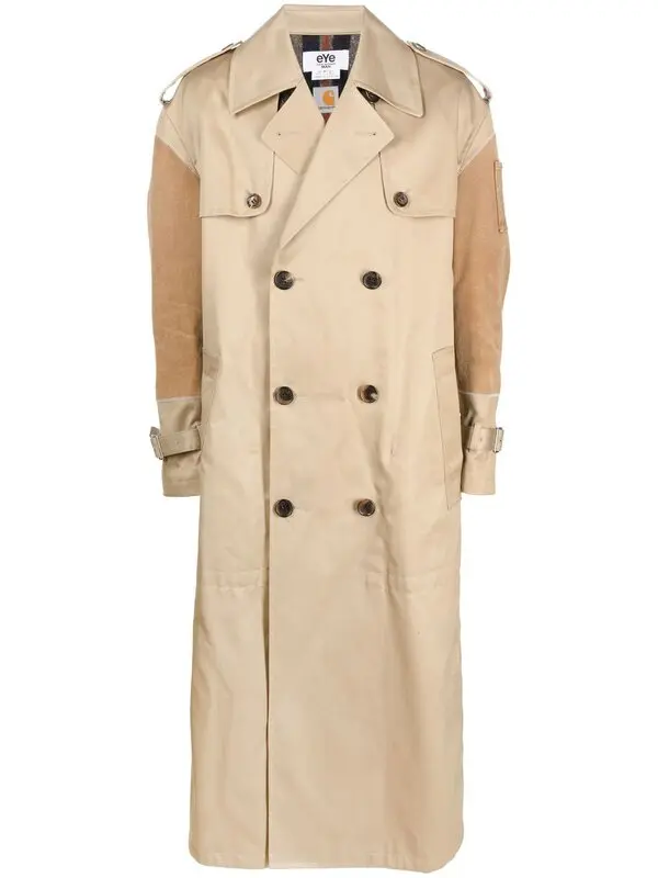 Junya Watanabe X Carhartt Panelled Trench Coat