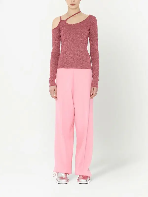JW Anderson Cut-out Metallic Top - Pink