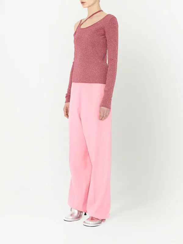JW Anderson Cut-out Metallic Top - Pink