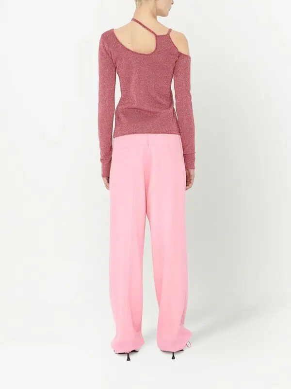 JW Anderson Cut-out Metallic Top - Pink