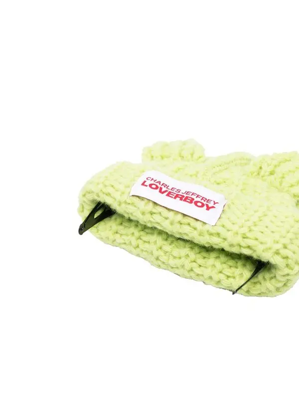 CHARLES JEFFREY Logo-patch Knitted Beanie