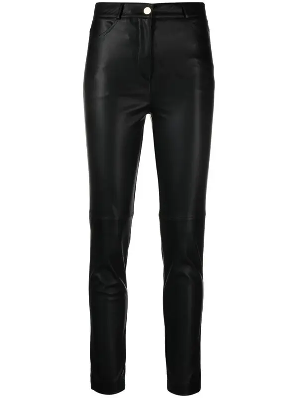 BLANCA VITA Faux Leather Trousers