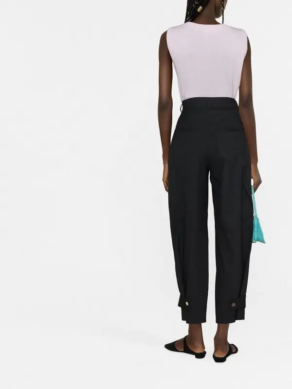 BLANCA VITA Tapered-leg Cargo Trousers