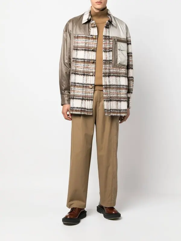 FENG CHEN WANG Embroidered-panel Drawstring Trousers