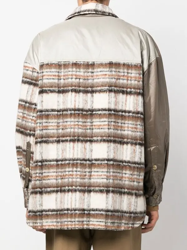 FENG CHEN WANG Button-up Panelled Jacket - Neutrals