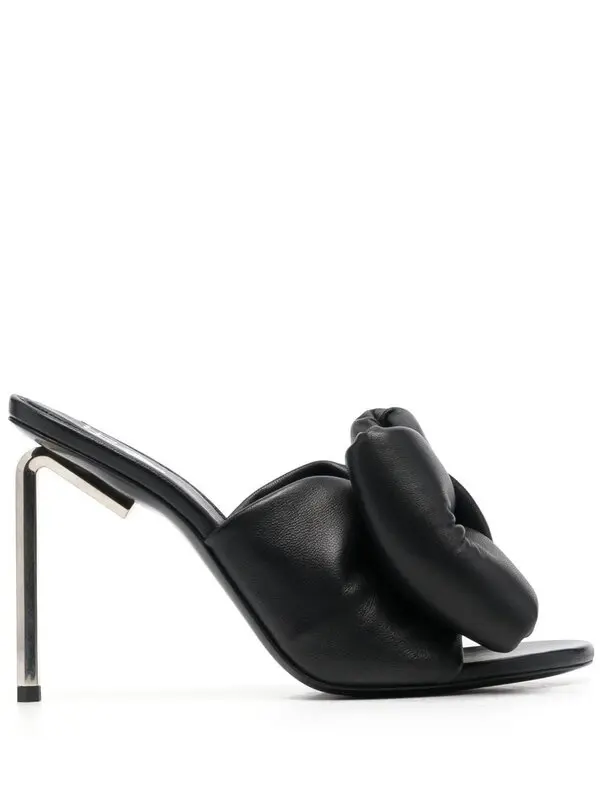 Off-White Allen Bow-embellished Sandals - Black