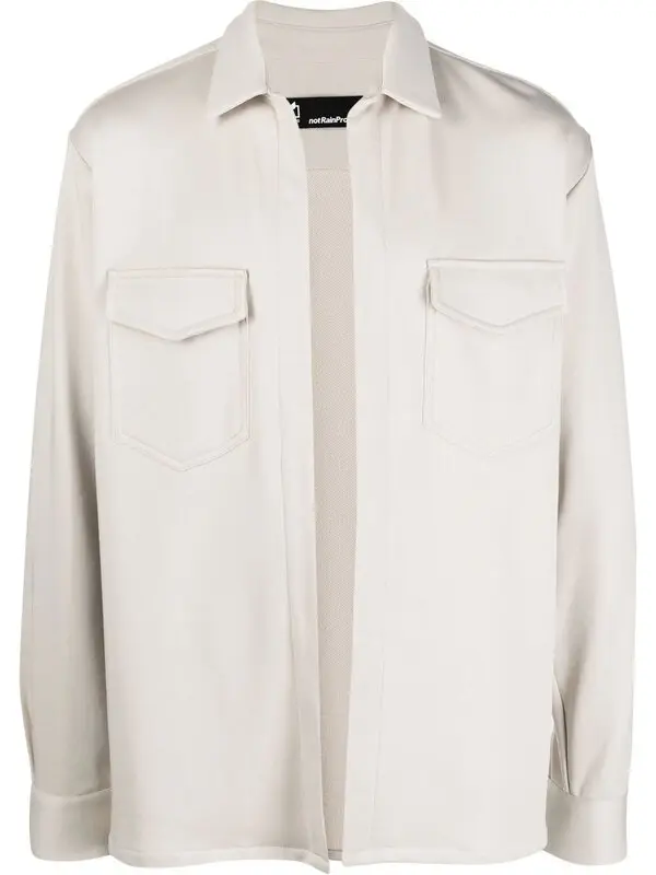 STYLAND X Notrainproof Open-front Shirt Jacket