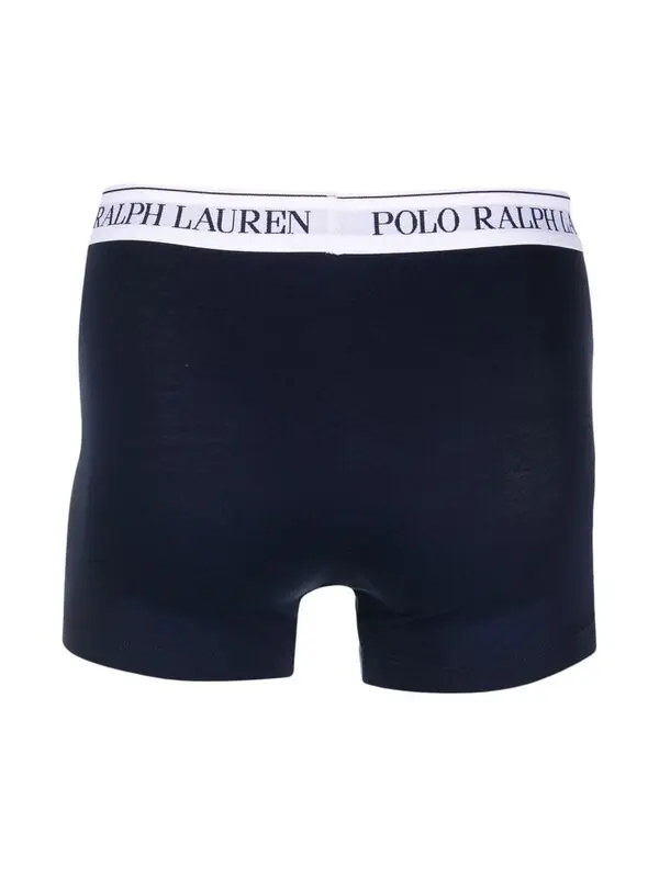 Polo Ralph Lauren Logo-waistband Boxers Set Of 3 - Blue