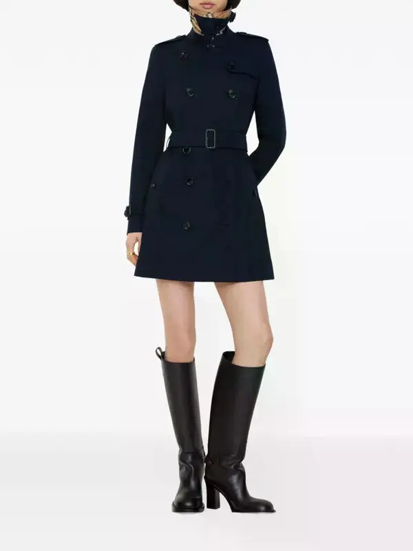 Burberry The Short Chelsea Heritage Trench Coat - Blue