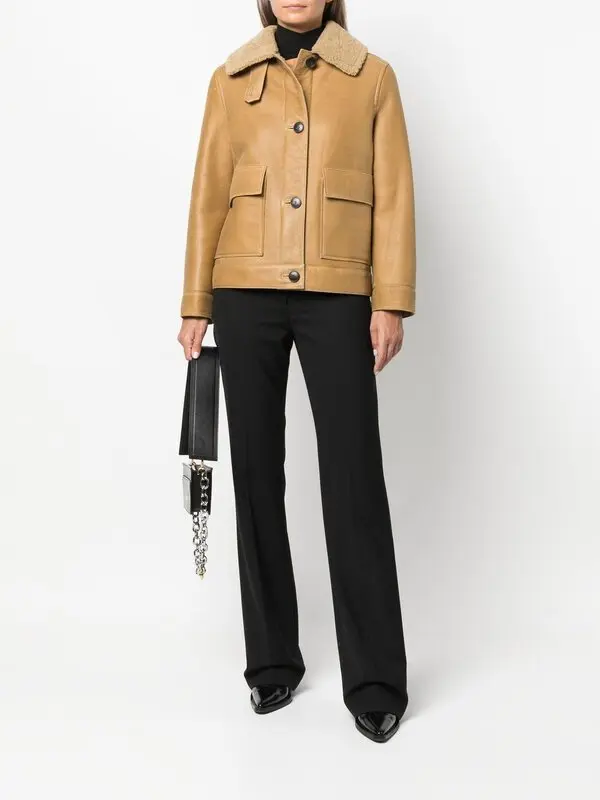 YVES SALOMON Lambskin Short Jacket