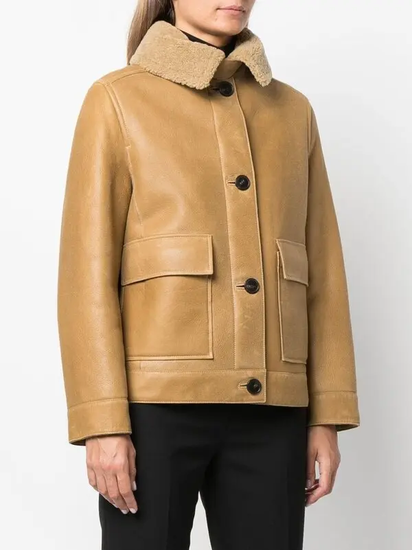 YVES SALOMON Lambskin Short Jacket