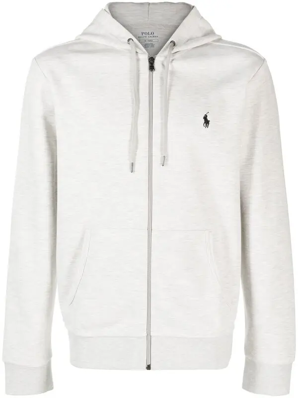 Polo Ralph Lauren Knitted Zip-up Hoodie - Grey