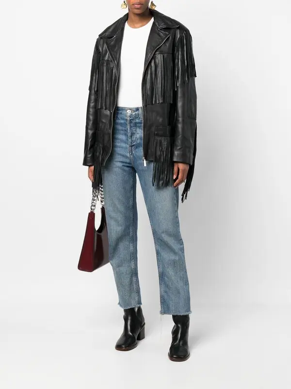 Each X Other Fringe-detai Eather Jacket