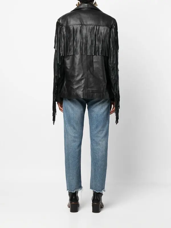 Each X Other Fringe-detai Eather Jacket