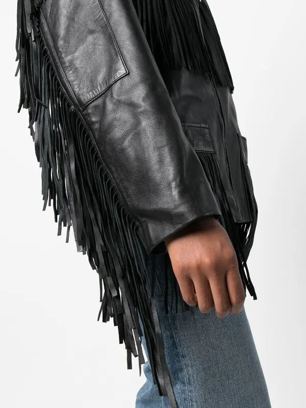 Each X Other Fringe-detai Eather Jacket