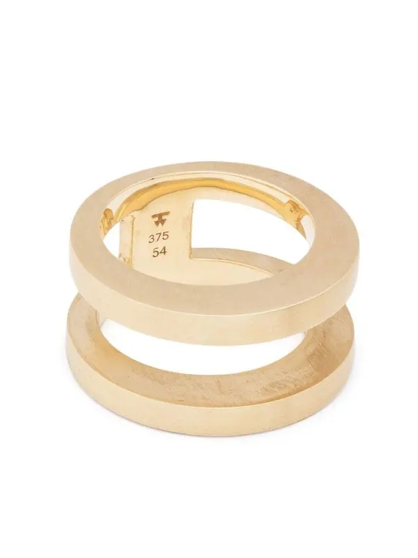 Tom Wood Double Vault Ring - Gold