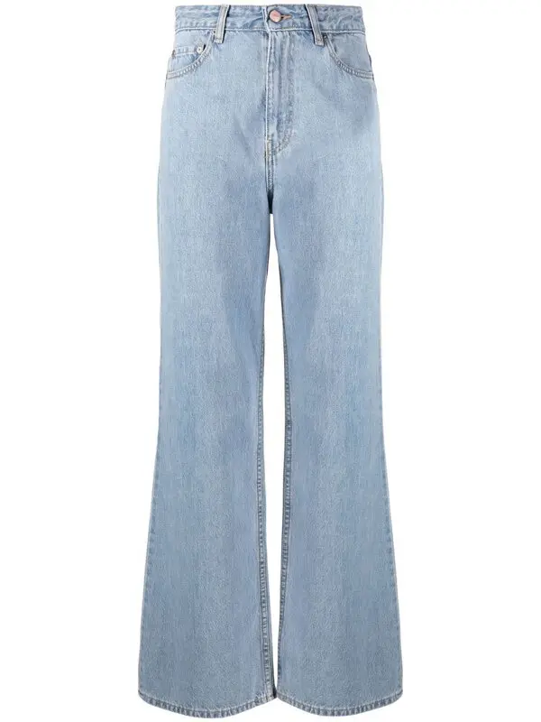 GANNI Magny Core Wide-leg Jeans - Blue