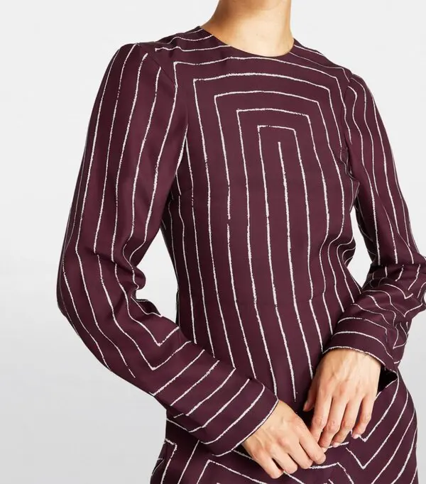 Stella McCartney Silk Asymmetric Midi Dress