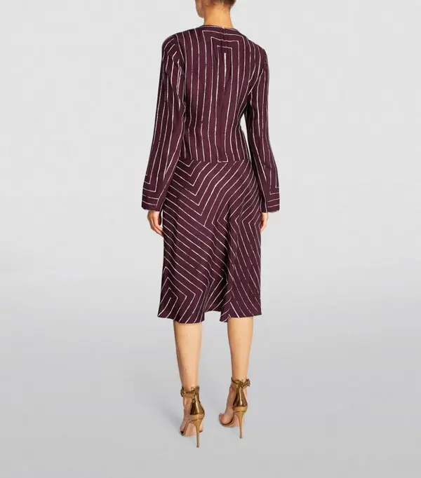 Stella McCartney Silk Asymmetric Midi Dress