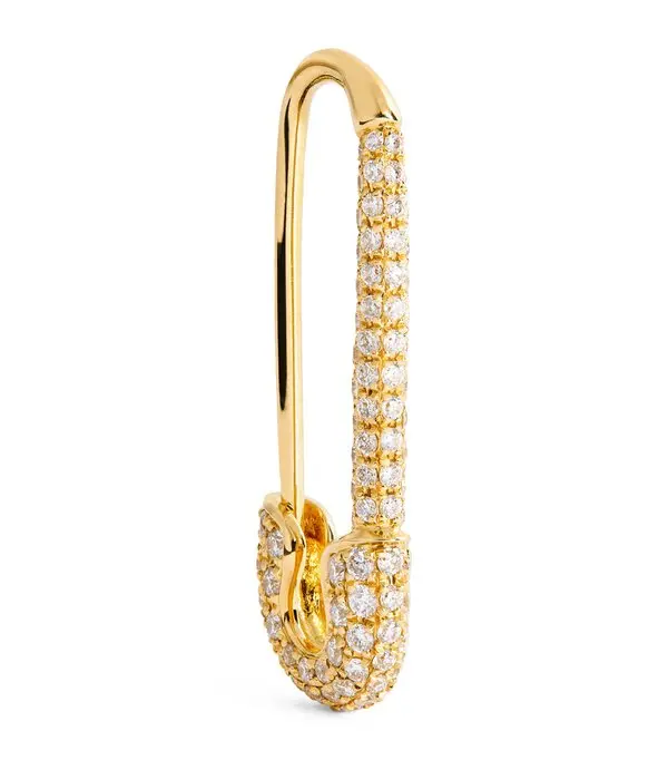 ANITA KO Safety Pin Single Right Earring - Gold